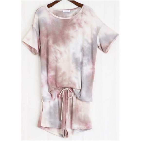 BellanBlue | Shorts | Pastel Tye Dye Short Set | Poshmark